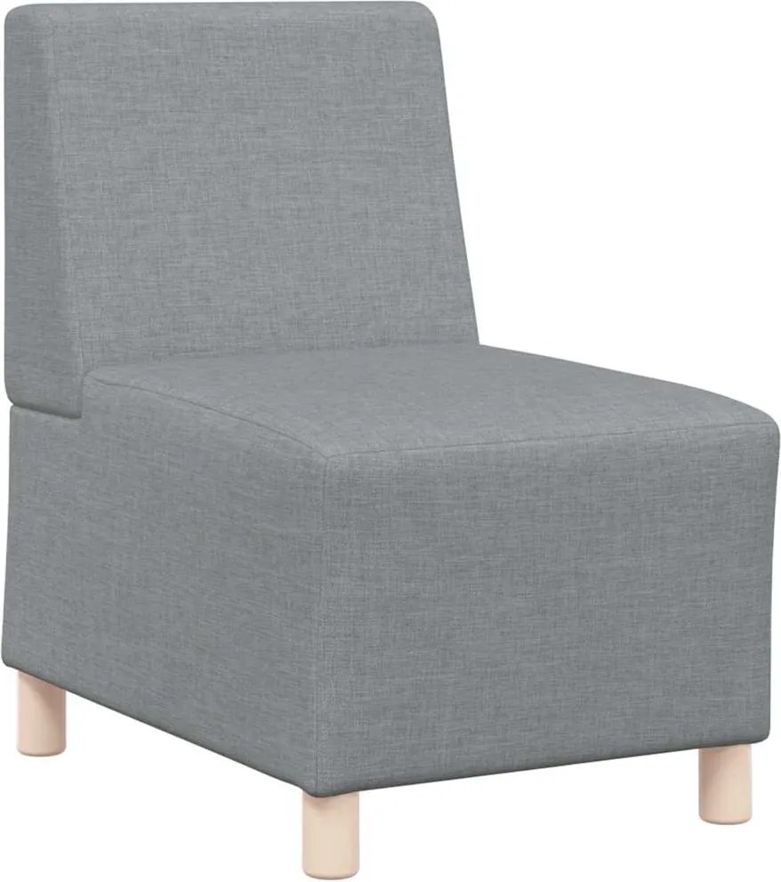 Modulová sedačka bez opěradel 3 ks Světle šedá textil 3399792