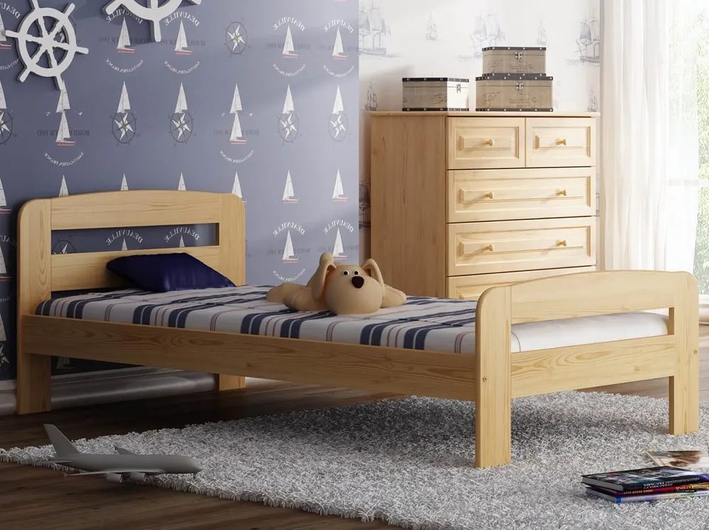 Magnat Dřevěná postel Klaudia 90 x 200 cm - bezbarvý