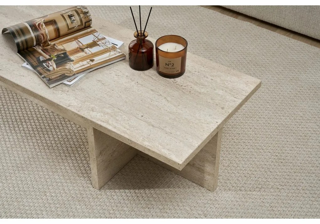 Konferenční stolek Harbor Travertine, travertin