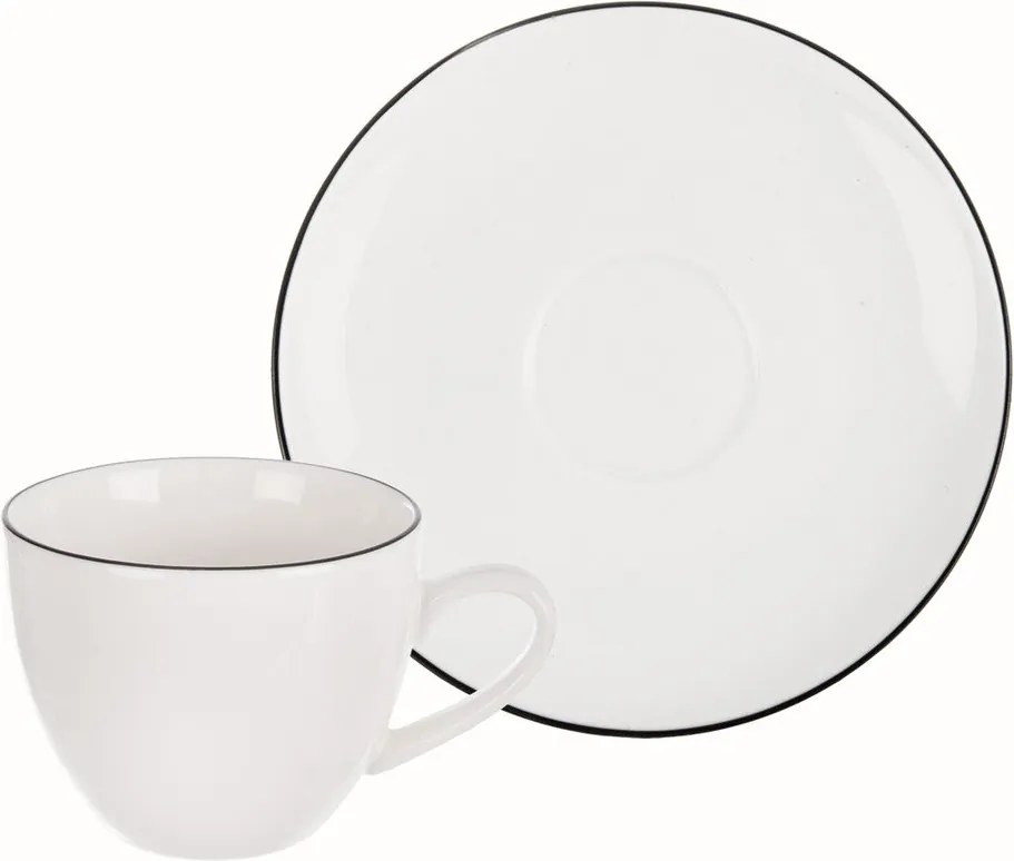 Bílý porcelánový šálek na espresso 100 ml Decora – Orion