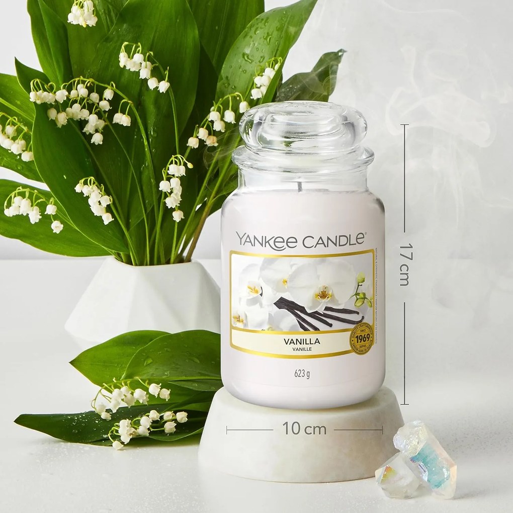 Yankee Candle vonná svíčka Classic ve skle velká Vanilla 623 g