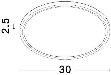 Nova Luce stropní LED svítidlo Dixie Varianta: 36 W LED, Ø 400 mm, černá