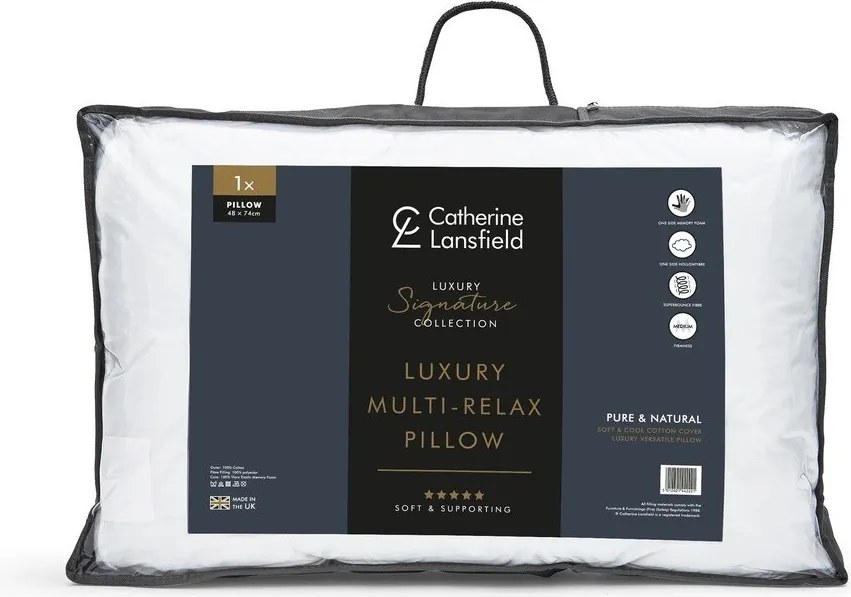 Polštář s výplní z paměťové pěny 48x74 cm Luxury Multi Relax – Catherine Lansfield