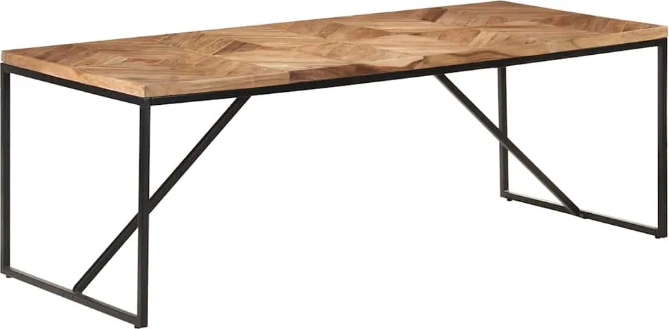 Jídelní stůl 200 x 90 x 76 cm masivní akácie a mangovník 323554
