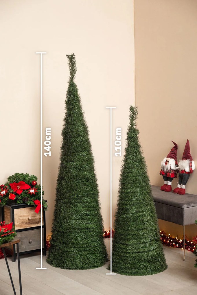 Foxigy Vánoční stromek kužel 110cm green