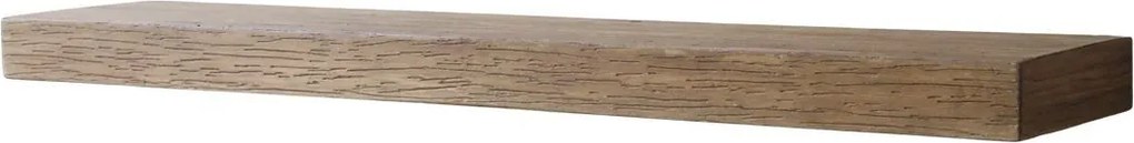Hnědá antik dřevěná nástěnná polička Sven - 90*18*5 cm