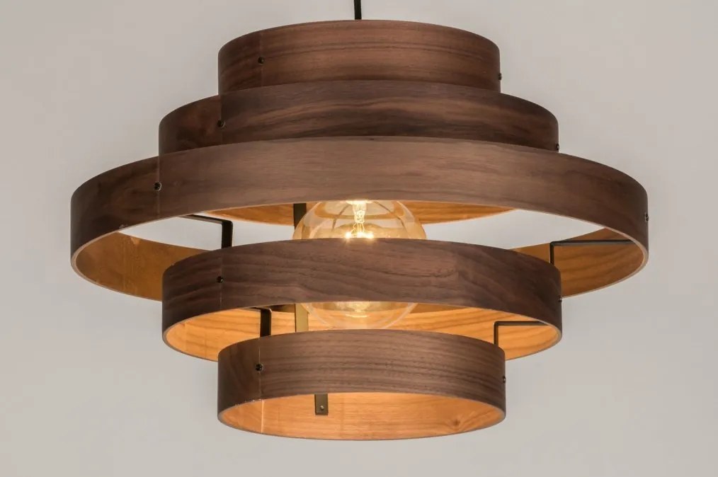 Závěsné designové svítidlo do obývacího pokoje Wood Madeira