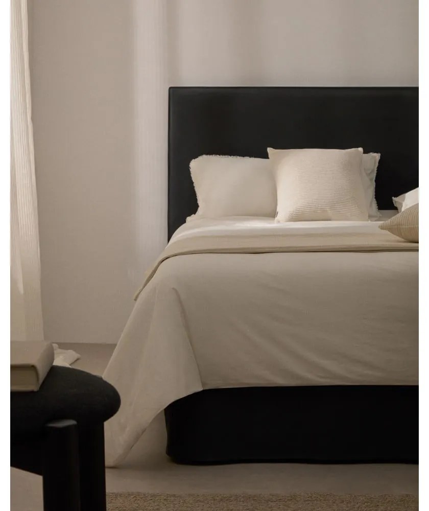 Antracitové čalouněné čelo postele 180x118 cm Jaira – Kave Home