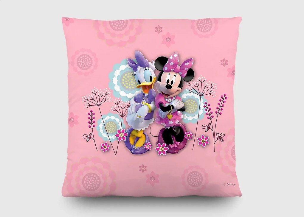 Dekorativní polštářek Minnie a Daisy, Disney | 40 x 40 cm | DCND 3133