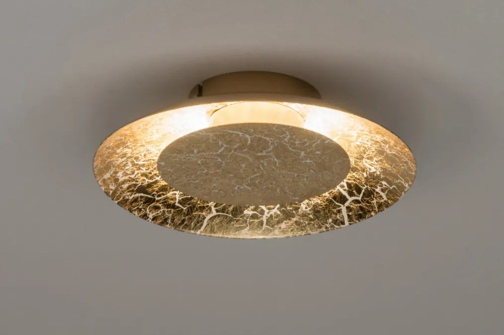 Stropní designové LED svítidlo do ložnice Castonne Gold