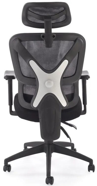 Kancelářská ergonomická židle ASTRAL — síť / látka, černá