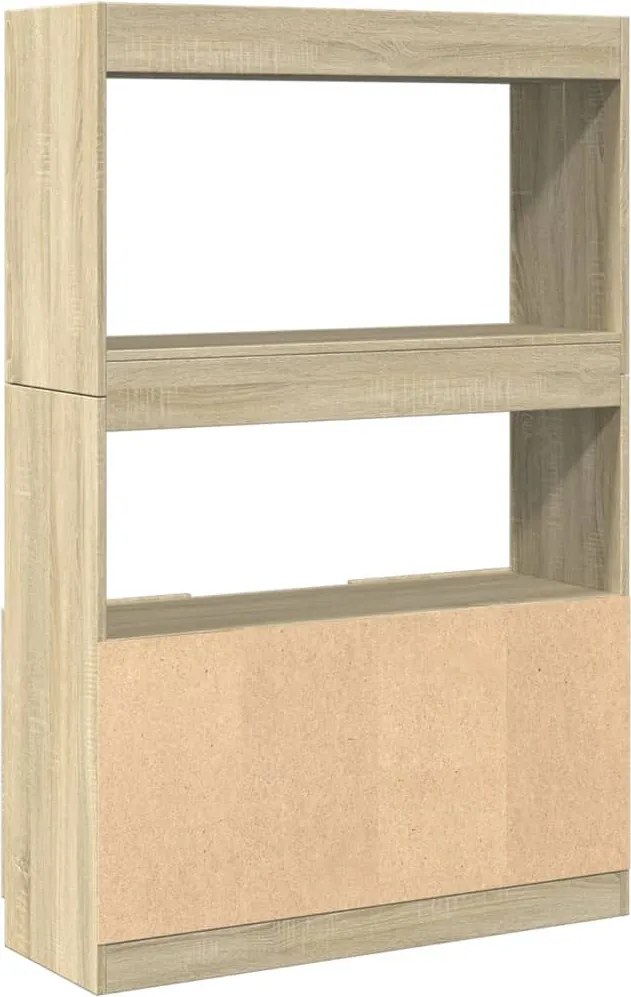 Skříň highboard dub sonoma 92 x 33 x 140 cm kompozitní dřevo 3309611