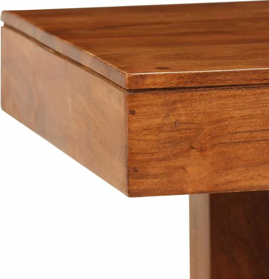 Konferenční stolek akácie s medovým povrchem 100 x 50 x 30 cm 245655