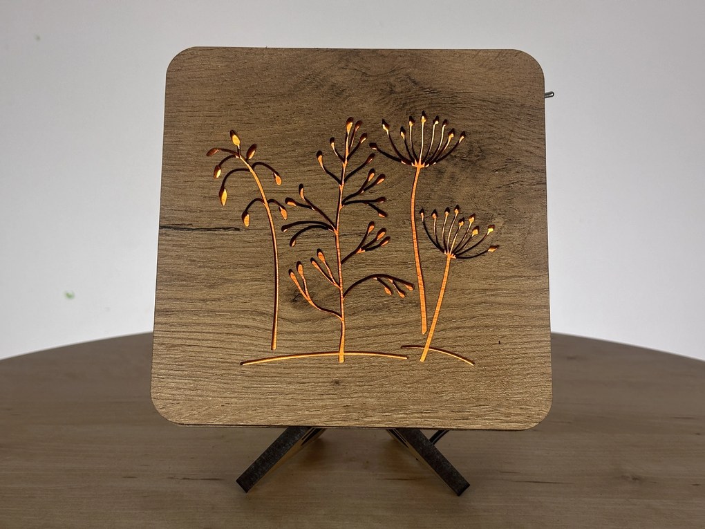Li-Go "Lipnice" lampa 19x19cm provedení povrchu: dub světlý