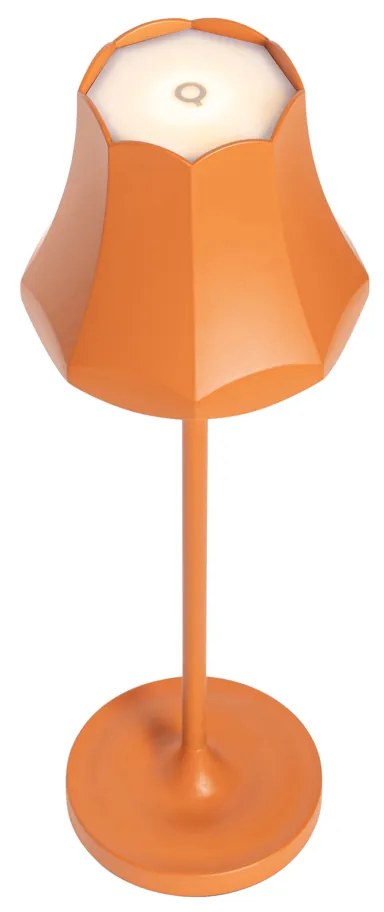 Sada 2 retro stolních lamp oranžových dobíjecích IP44 - Granny