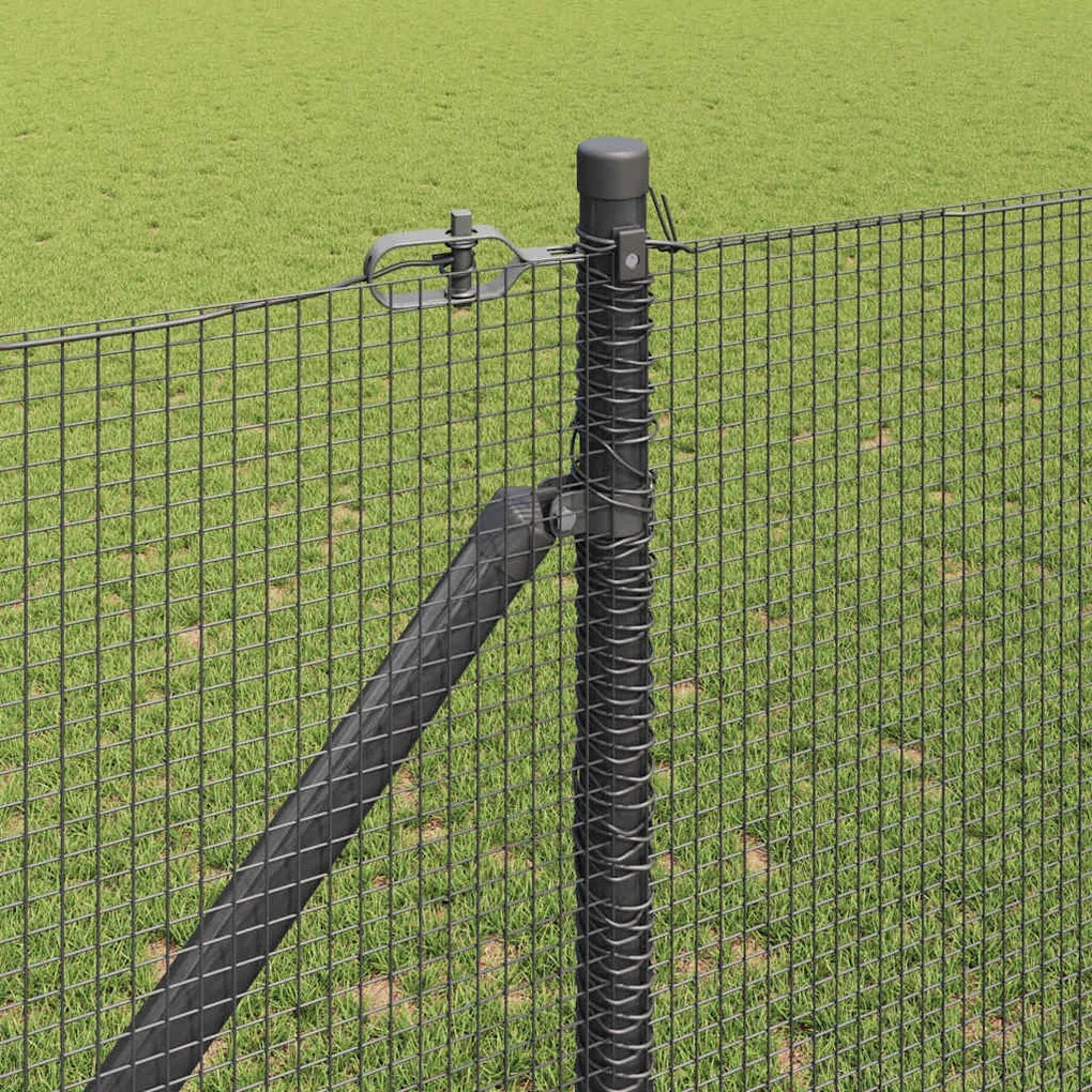 Svařované drátěné ploty s hroty 50 x 1,4 m Ocel potažená PVC 3352241