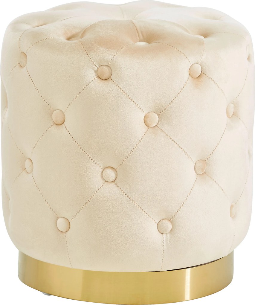 XXXLutz TABURET, dřevo, kov, textil, 37,5/40/37,5 cm Xora - Taburety - 000239003402