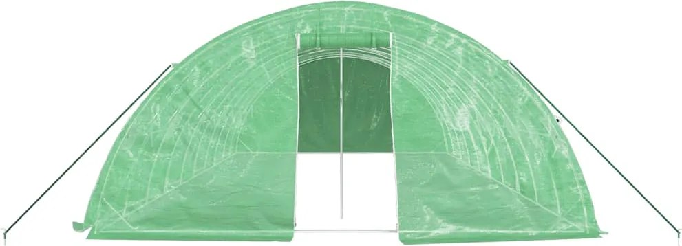 Skleník s ocelovým rámem zelený 50 m² 10 x 5 x 2,3 m 3188086