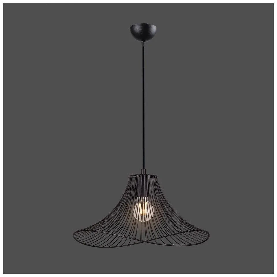 Černé závěsné svítidlo ø 40 cm Wavy – Squid Lighting