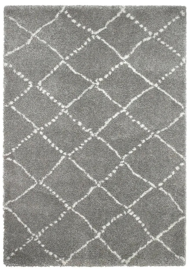 Šedo-krémový koberec Think Rugs Royal Nomadic Grey & Cream, 160 x 230 cm