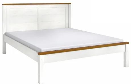 Manželská postel 180x200 bílá masiv borovice TOPAZIO 206364