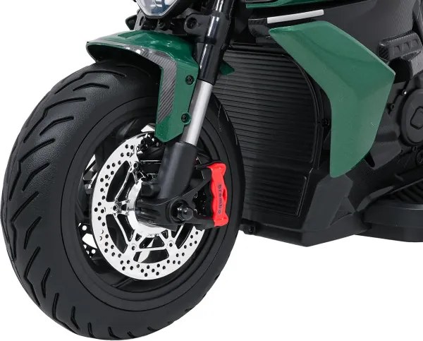 Elektrická motorka Ducati Diavel x Bentley zelená