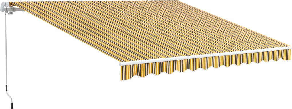 Markýza Sluneční stříška, 3,5 m x 2,5 m, žlutá + šedá