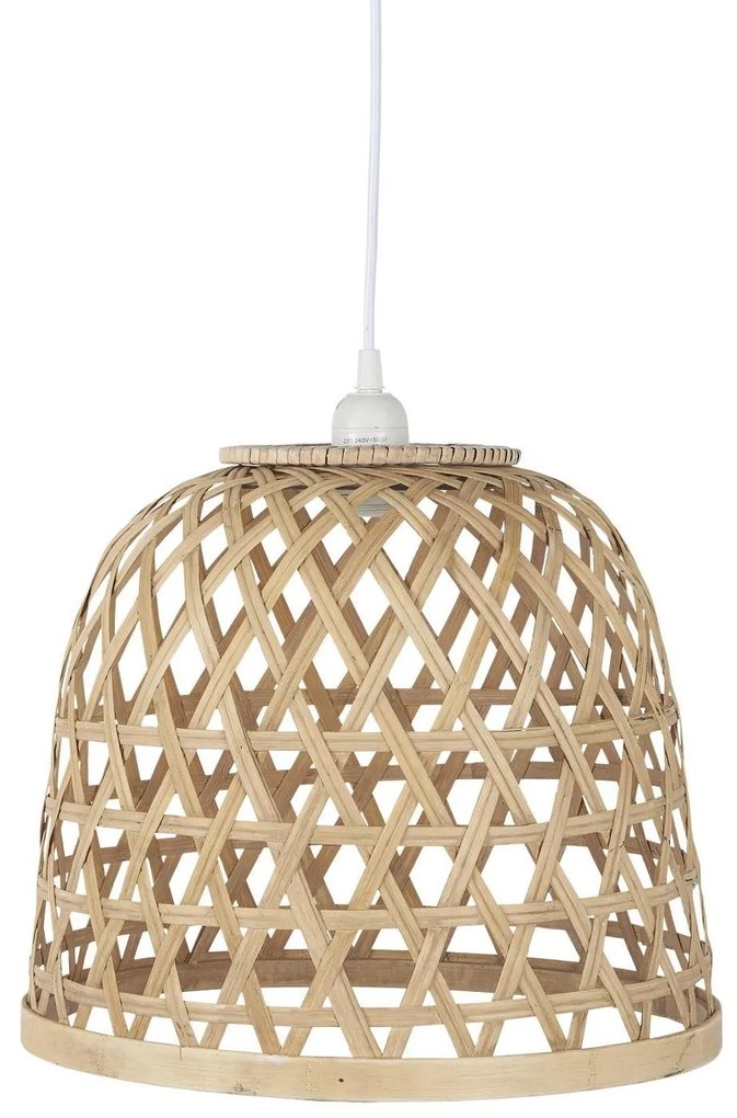 IB LAURSEN Stropní lampa Bamboo Shade, přírodní barva, dřevo