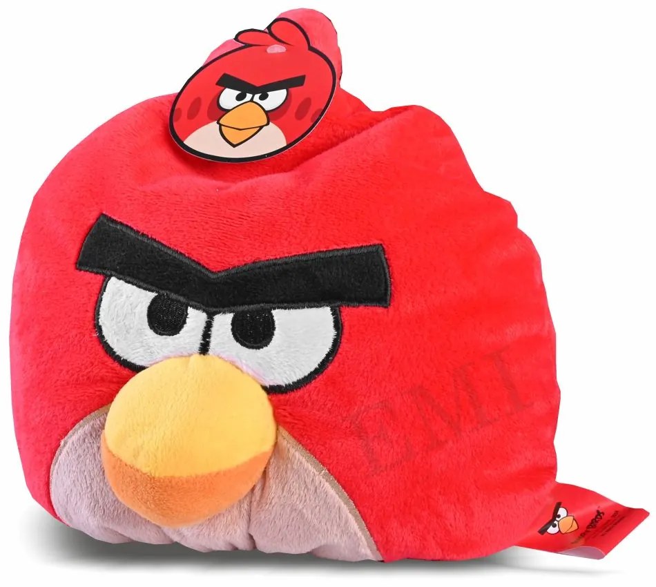 Dekorativní polštář Angry Birds červený