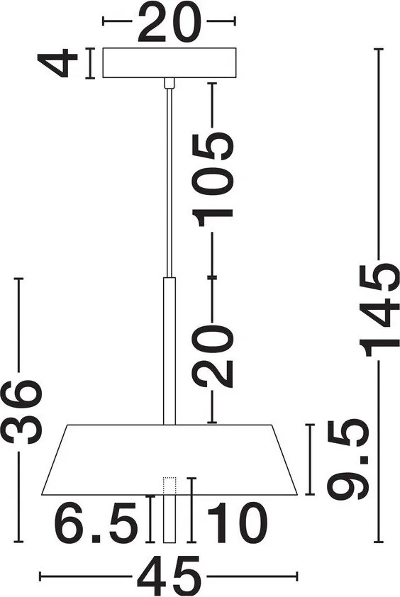 Bílé hliníkové LED stmívatelné závěsné svítidlo ø 45 cm Velio – Nova Luce