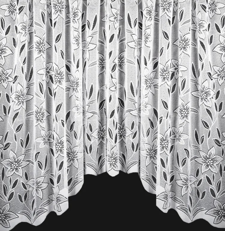 Ervi hotova oblouková záclona s řasící páskou - 4644