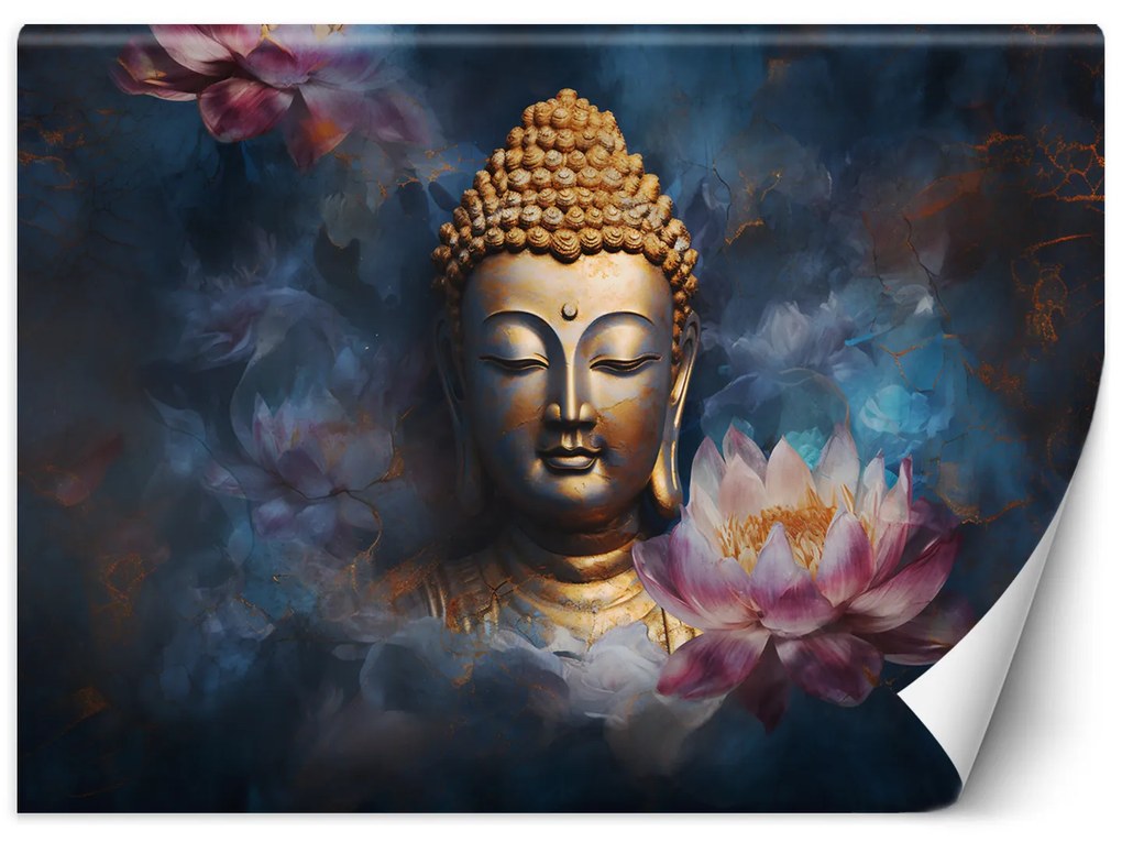 Gario Fototapeta Budha a květiny Materiál: Vliesová, Rozměry: 200 x 140 cm