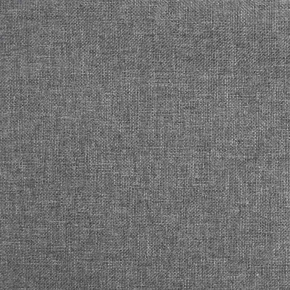 Otočná jídelní židle světle šedá textil 3087468