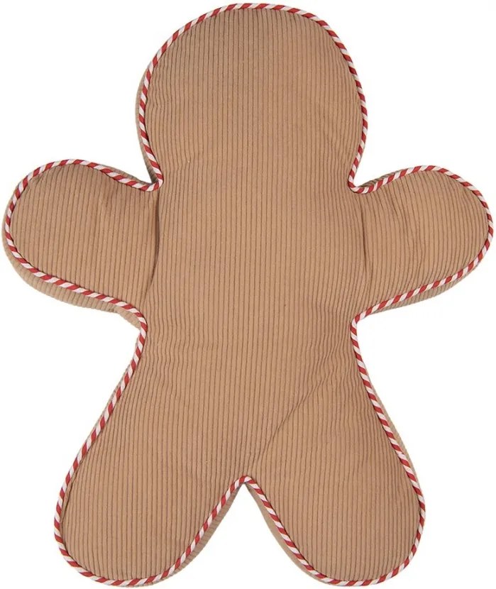 Vánoční dekorační polštář ve tvaru perníčka Gingerbread - 35*40*4 cm
