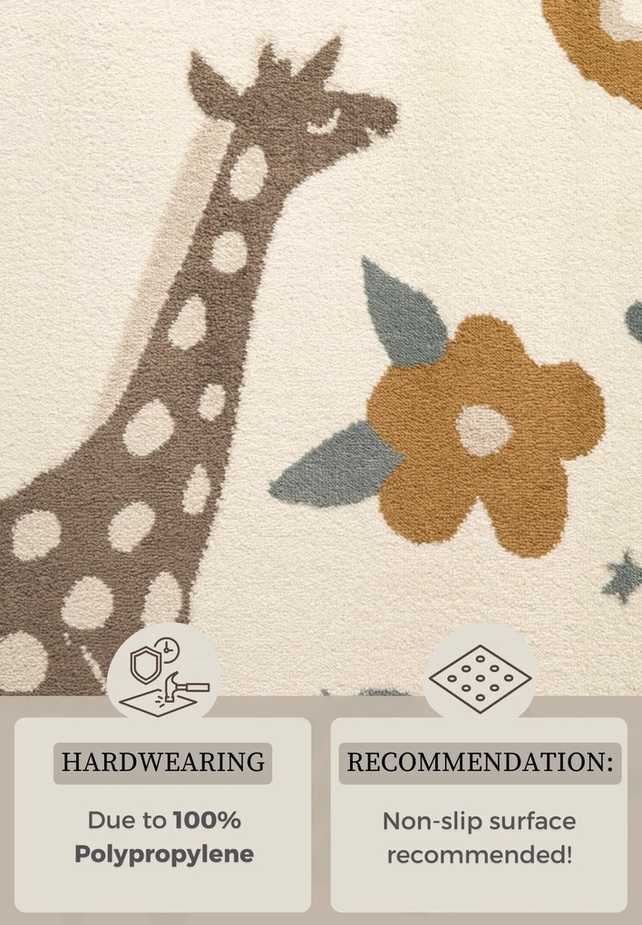 Hanse Home, Dětský koberec Adventures 106213 Cream Multicolor, 160x235, vícebarevná, dětský pokoj