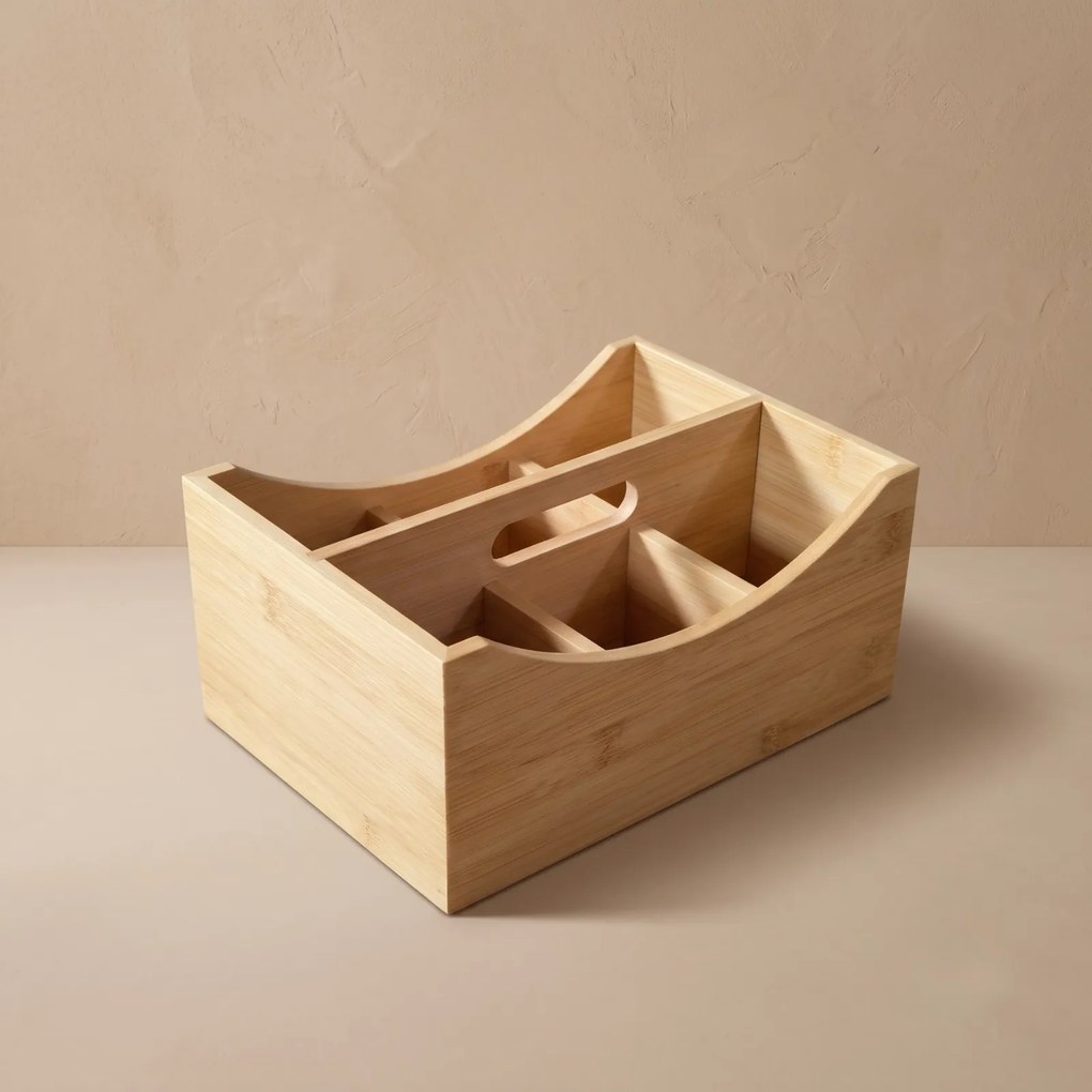 Bambusový organizér na stůl, 25 x 18 x 12 cm