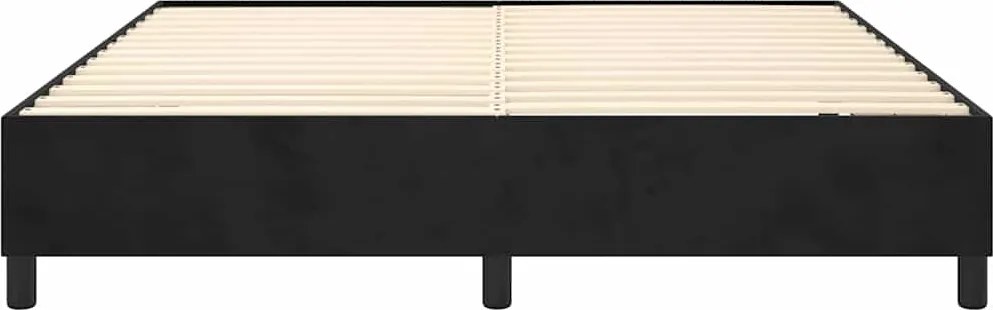 Rám postele s boxspringem černý 180 x 200 cm samet 3121134