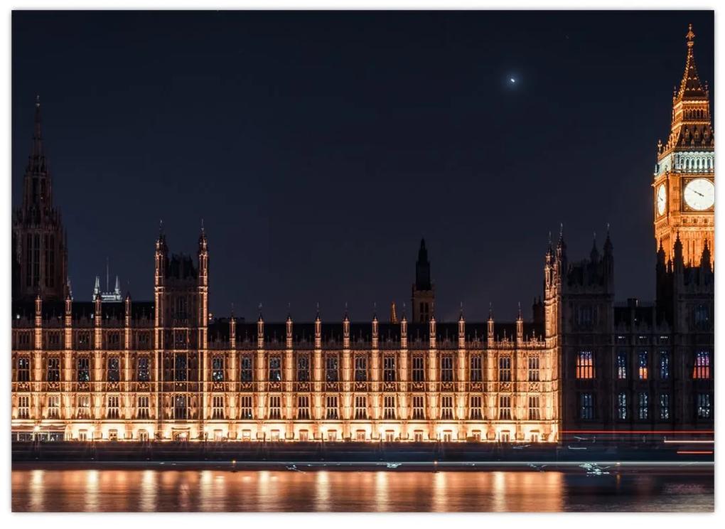 Skleněný obraz Big Benu v Londýně (70x50 cm)