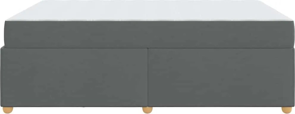 Rám postele s matrací Tmavě šedá 140 x 200 cm textil 3399357