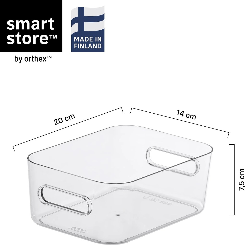 SMARTSTORE Organizér CompactClear, 1,5l (S), 20 x 14 x 7,5 cm