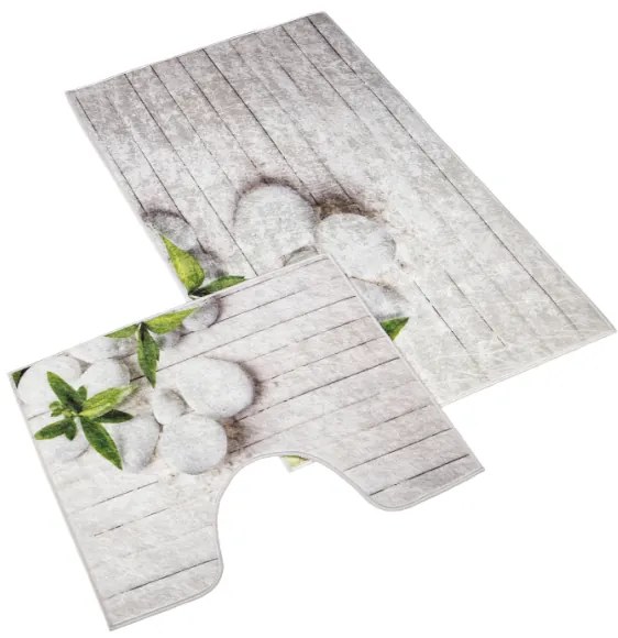 Bellatex koupelnové předložky 3D tisk sada sada 60x100, 60x50 cm Jadran
