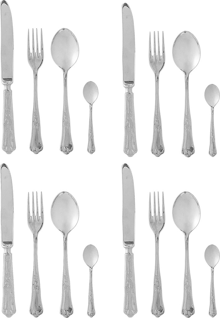 BLOOMINGVILLE Set 16 ks příborů TILLY stříbrný 82068730