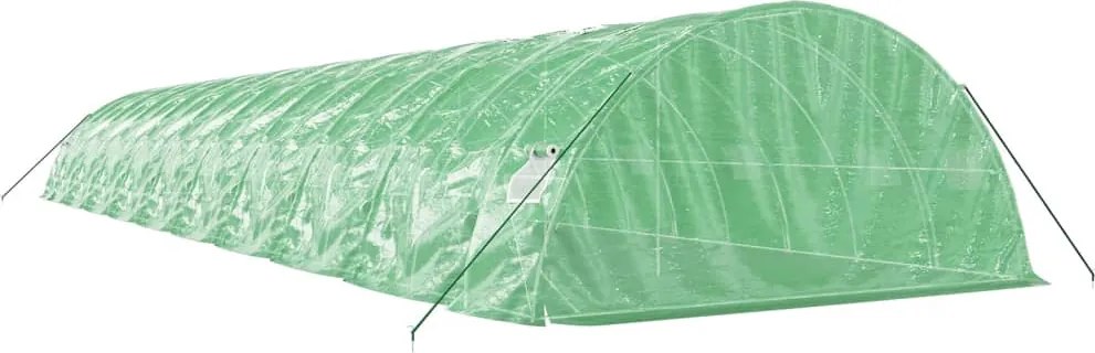 Skleník s ocelovým rámem zelený 100 m² 20 x 5 x 2,3 m 3188091