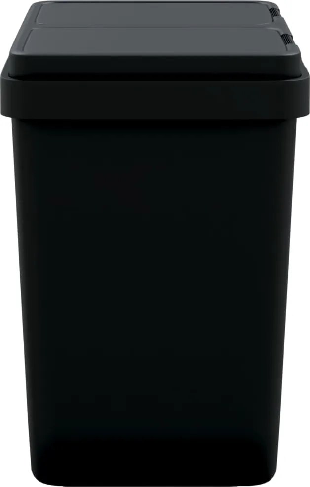 Dvojitý odpadkový koš antracitový 2 x 25 l 154982