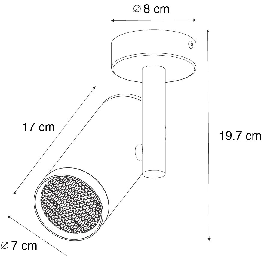 Designové bodové světlo zlaté nastavitelné - Scopio Honey