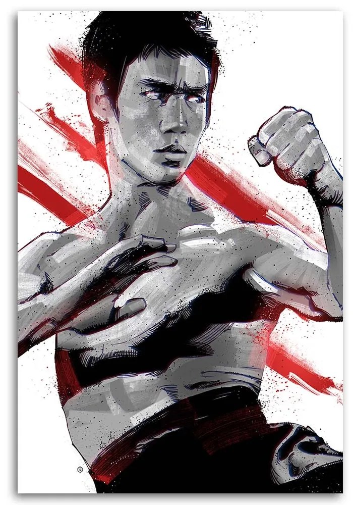 Gario Obraz na plátně Portrét Bruce Lee - Nikita Abakumov Rozměry: 40 x 60 cm