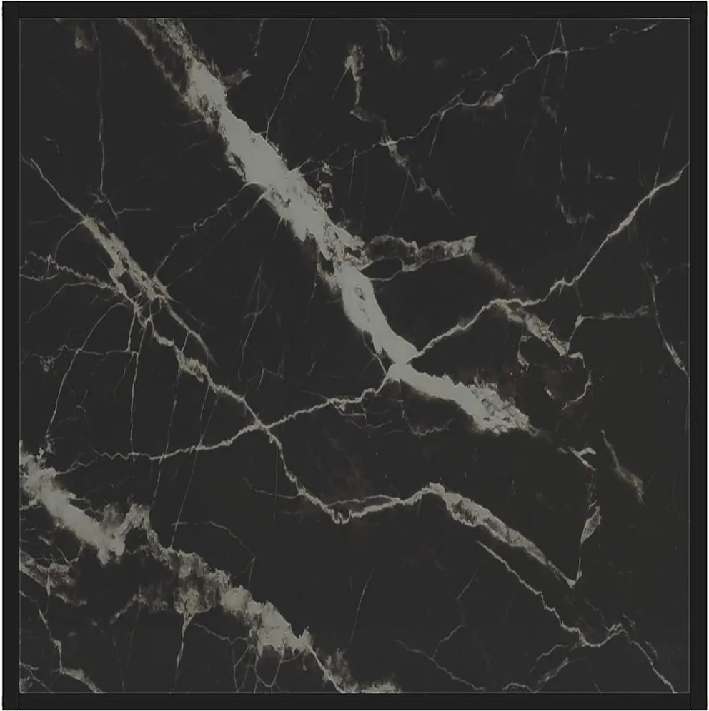 Konferenční stolek černý 80 x 80 x 35 cm tvrzené sklo 322895