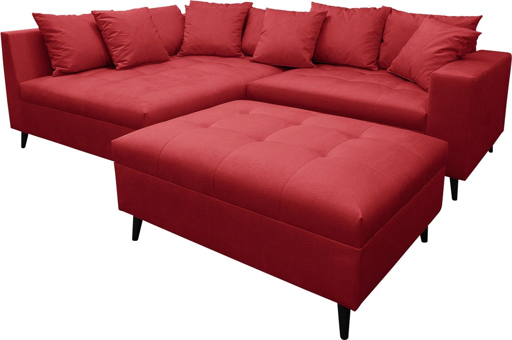 XXXLutz ROHOVÁ SEDAČKA, textil, červená MID.YOU - Sedací soupravy - 001628000305