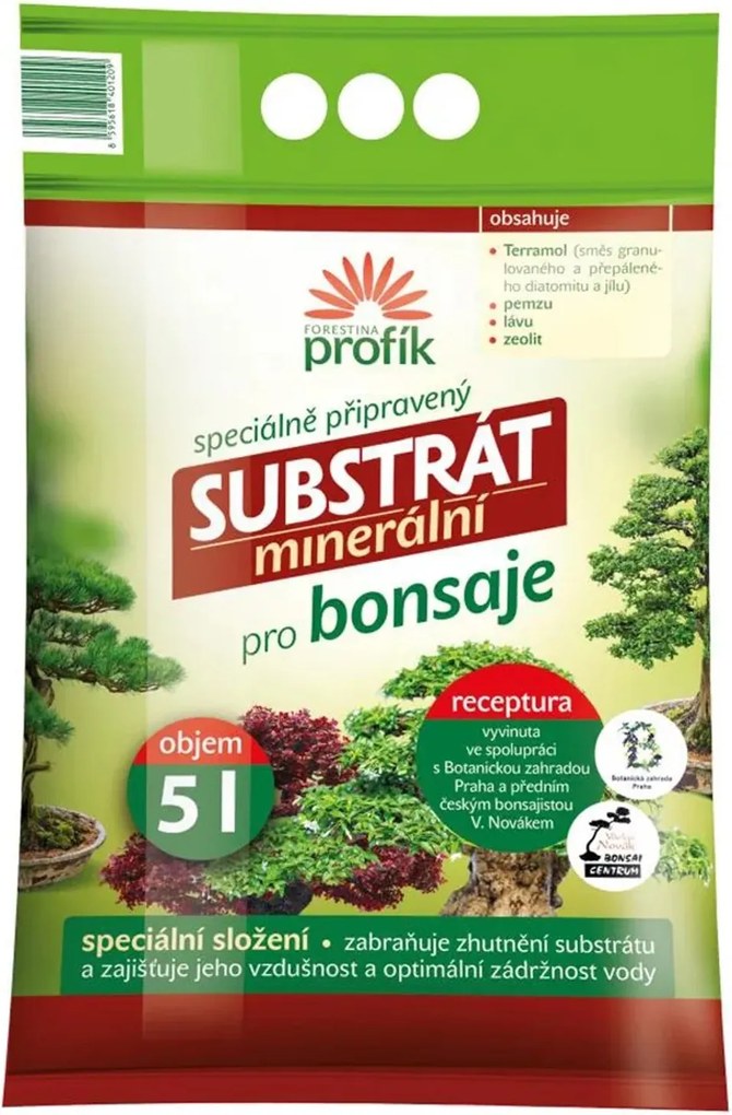 FORESTINA profík Minerální Substrát pro bonsaje 5 l