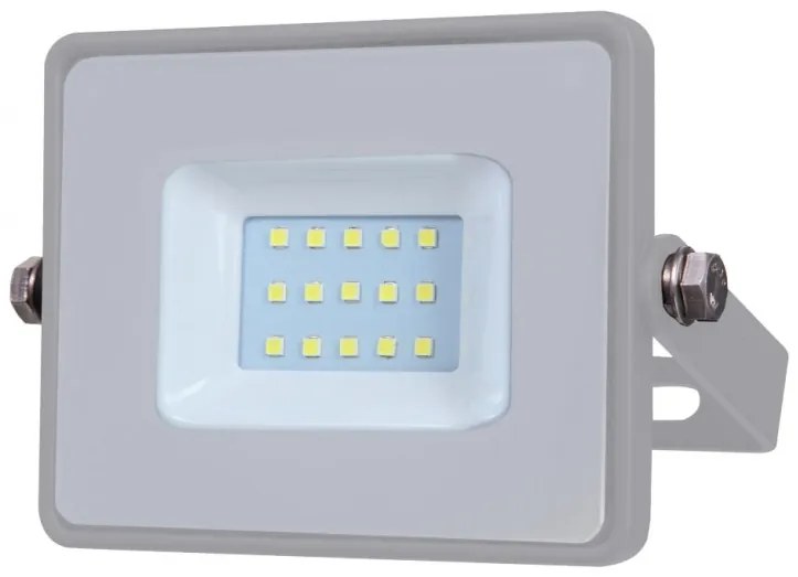 V-TAC LED venkovní reflektor 10W/230V/4000K/800Lm/100°/IP65, šedý